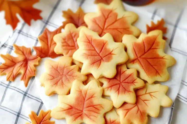 Delicious Autumn Leaf Sugar Cookies with Maple Syrup: A Fall Treat to ...