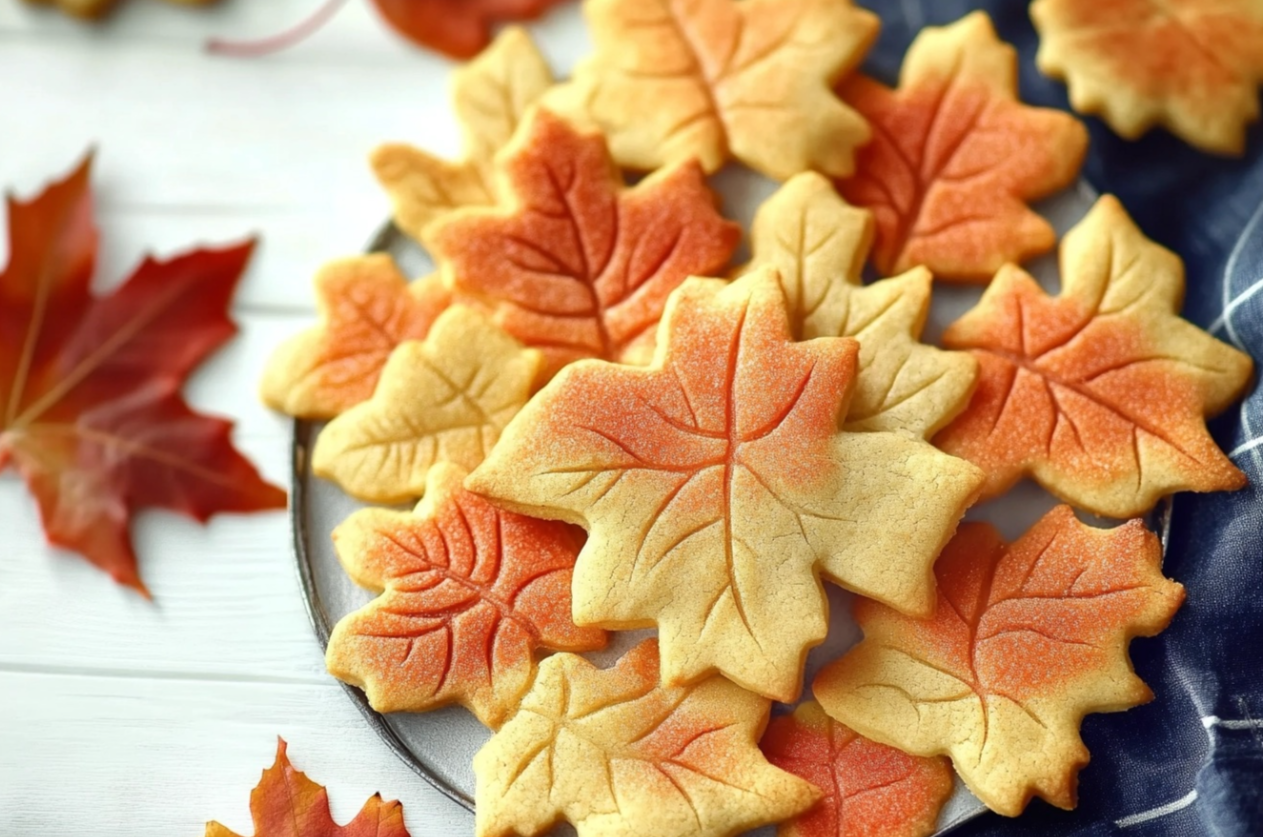 Delicious Autumn Leaf Sugar Cookies with Maple Syrup: A Fall Treat to ...