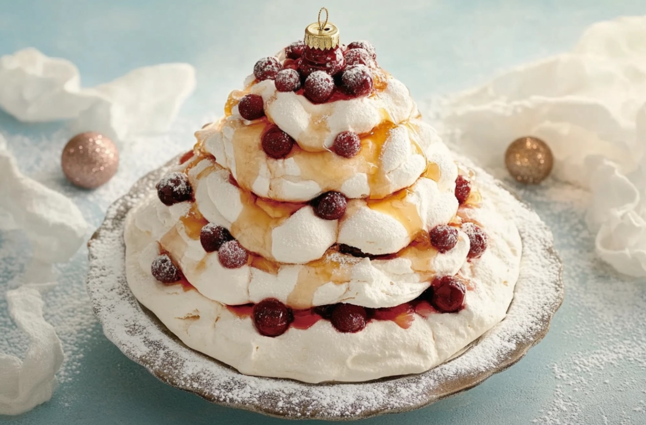 Festive Coconut Pavlova Christmas Tree: A Show-Stopping Holiday Dessert ...