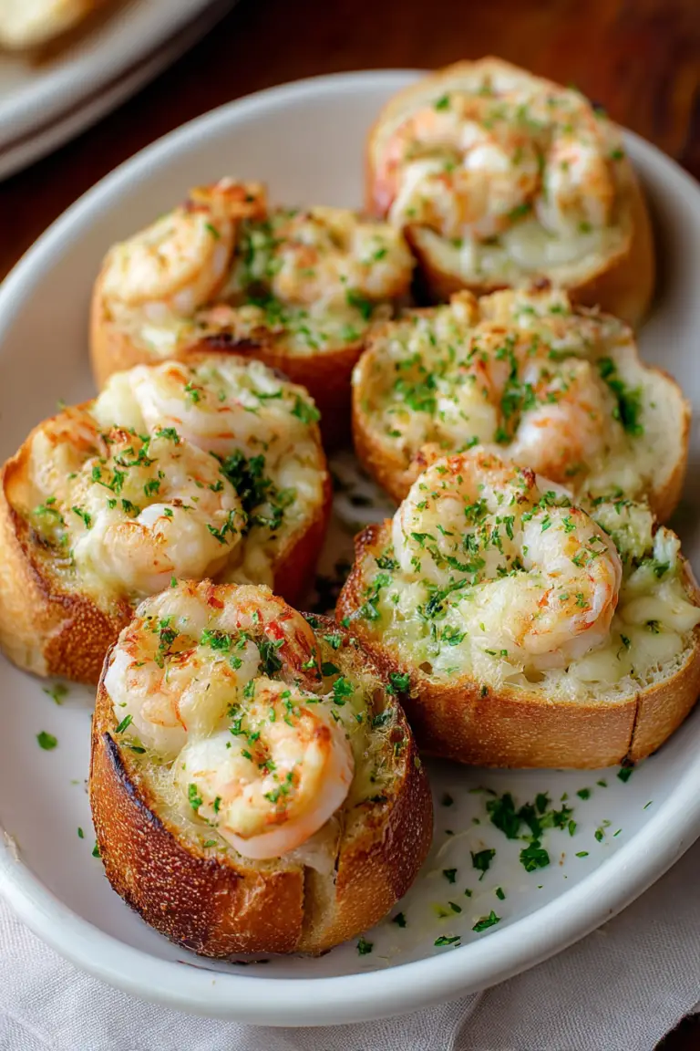 Easy Crabby Shrimp-Stuffed Garlic Bread Bombs - Cooking White
