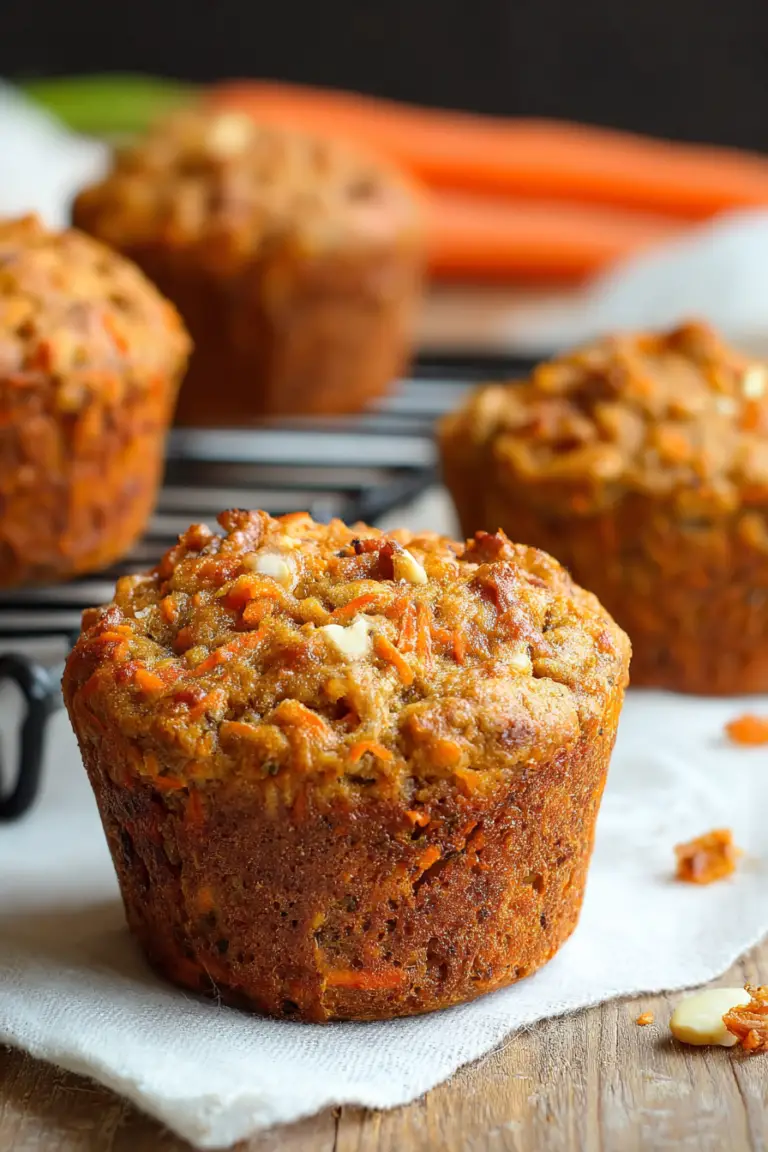 Flourless Spiced Carrot Greek Yogurt Muffin-Cakes - Cooking White