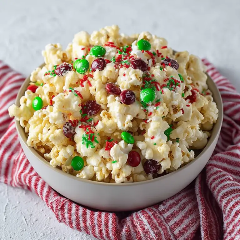Christmas Popcorn Recipe — Festive White Chocolate Popcorn - Cooking White