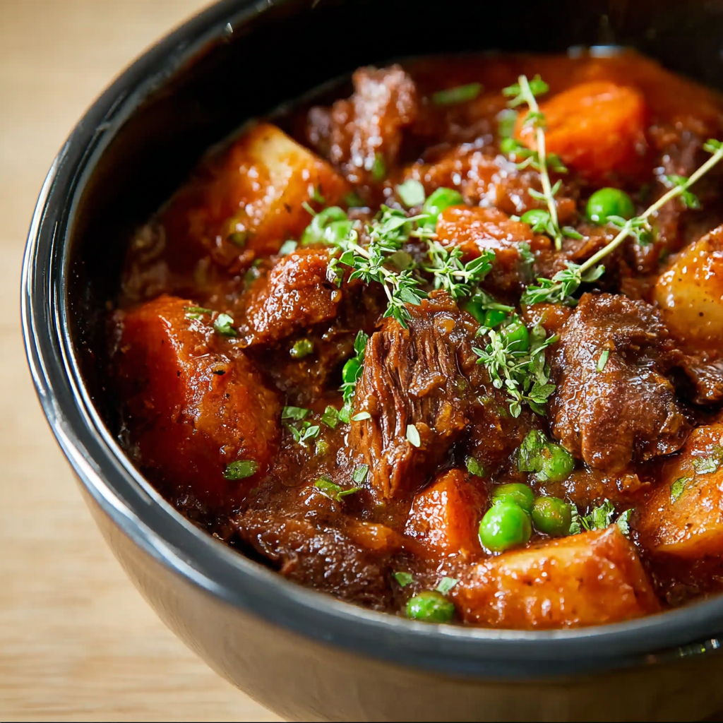 Slow Cooker Beef Stew - Cooking White