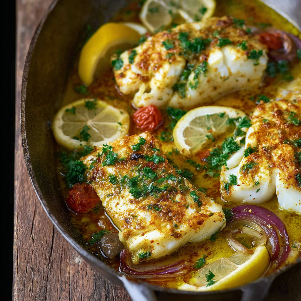 Mediterranean Baked Cod - Cooking White