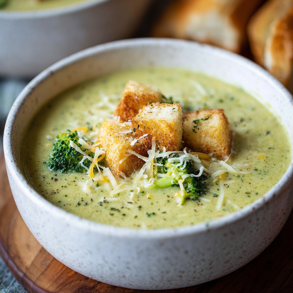 Creamy Broccoli Cheddar Soup - Cooking White