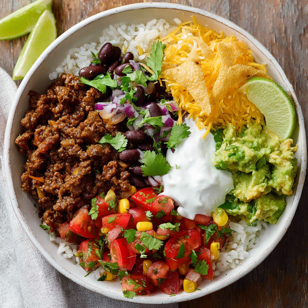 Beef Burrito Bowl Recipe - Cooking White
