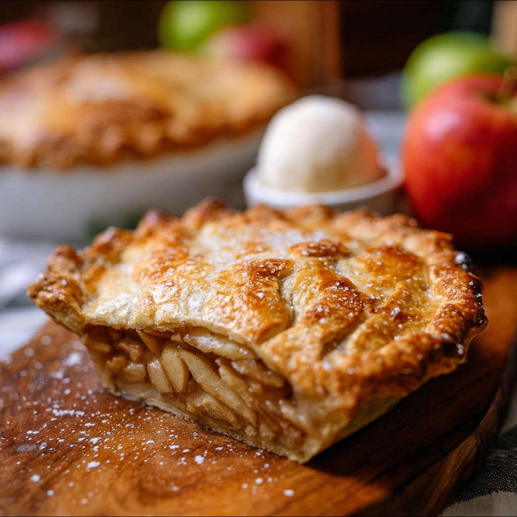 Apple Pie with Flaky Crust - Cooking White
